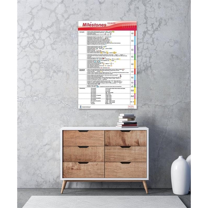 Milestone Large Poster, concept and questions by ages