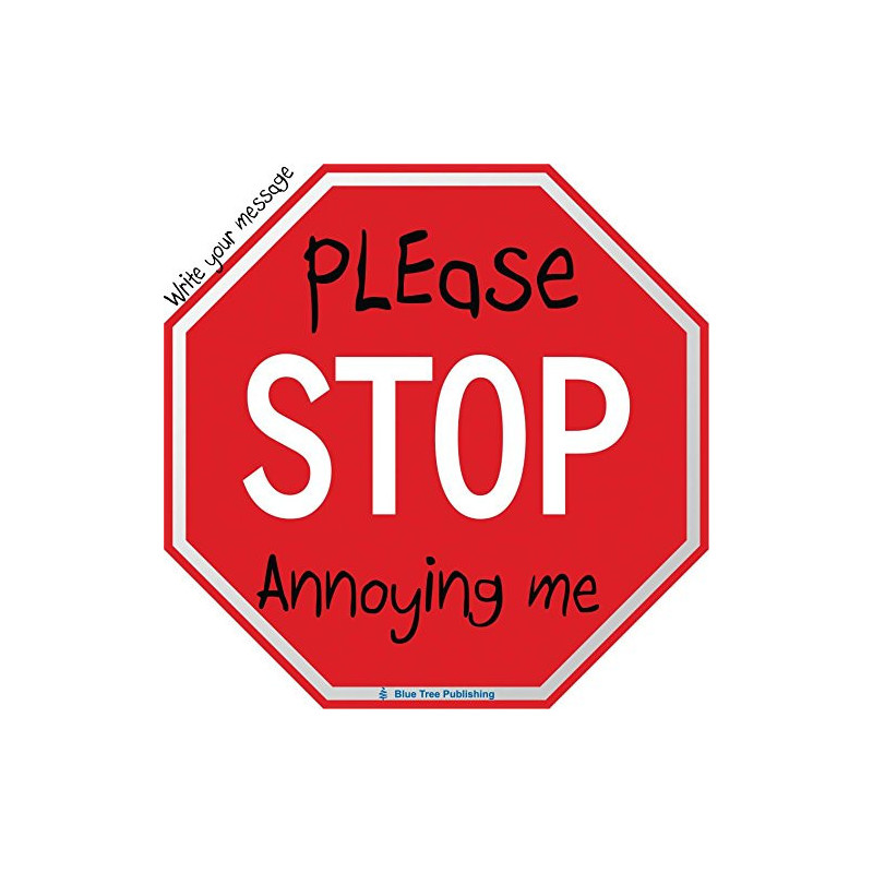 Stop Sign Sticky Notes 4 Pack