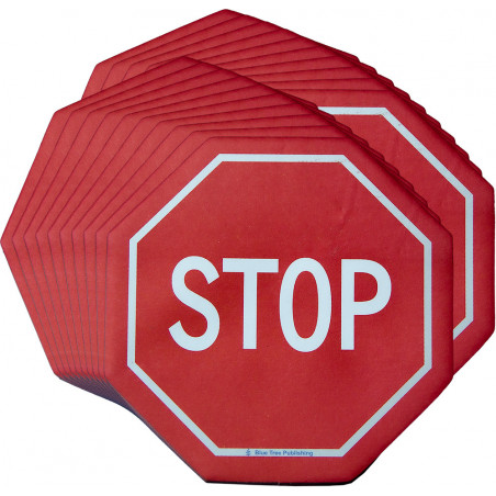 Stop Sign Sticky Notes 20 Pack