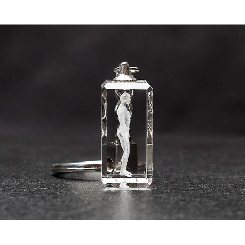 Human Body 3D Laser Key Chain Crystal, Anatomy, Half Human Body, Half ...